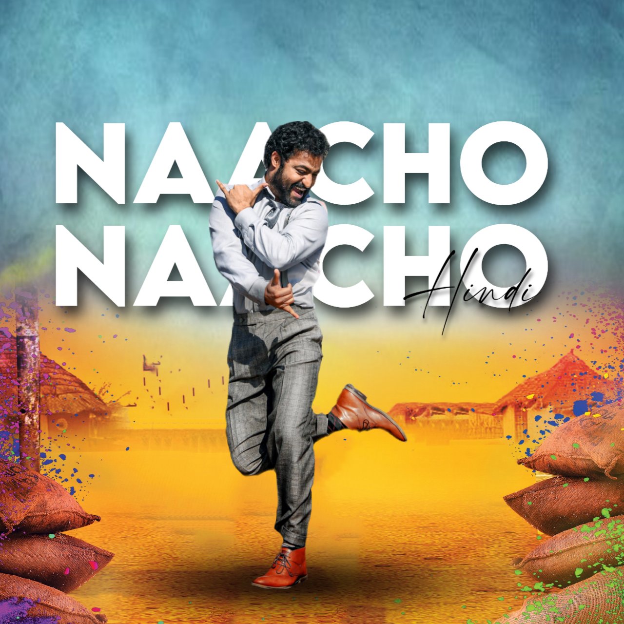 RRR फिल्म का पहला गाना Nacho Nacho रिलीज, JR. NTR और Ram Charan का डांस ...